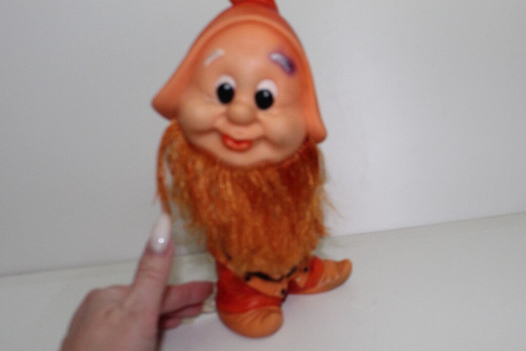 Dwarf Rubber Gnome of the USSR Vintage Toy, Soviet Toys Vintage Gnome ...