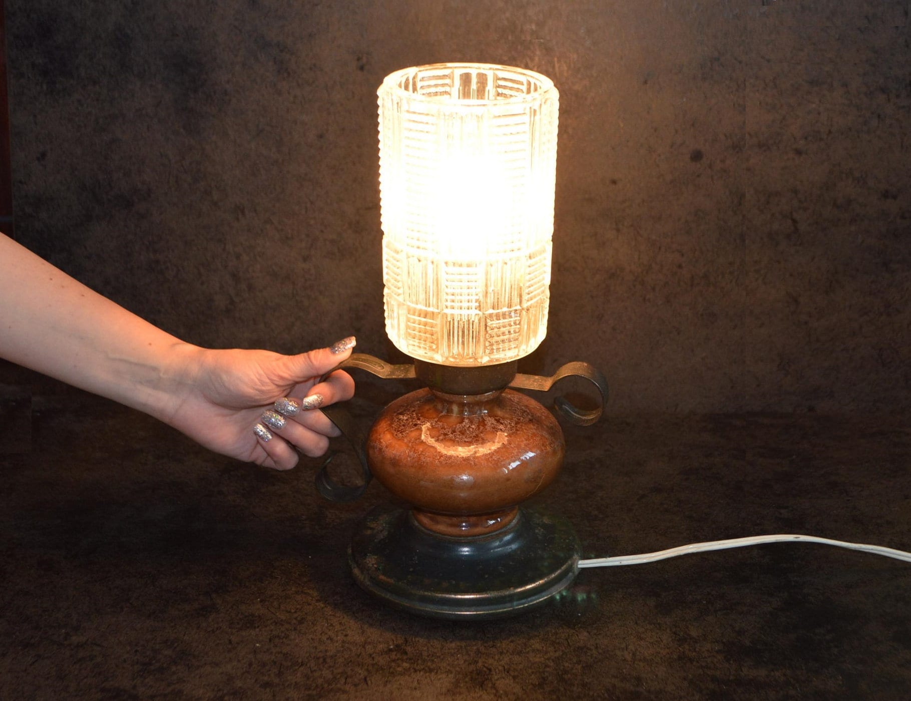 Antique Table Lamp Soviet Lamp Rustic Lamp Retro Lamp Soviet - Etsy