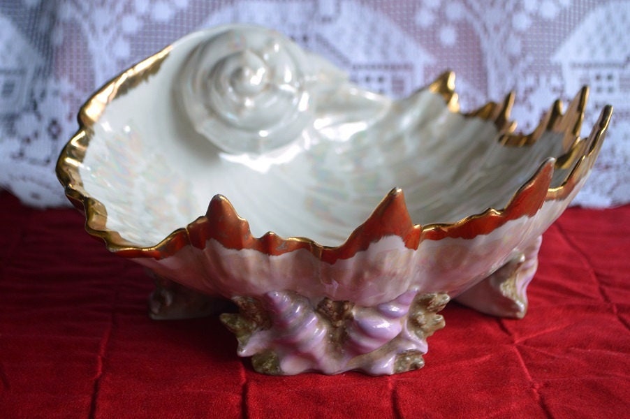 Shell Porcelain Home Decor Art Collectibles Wedding Candy Dish | Etsy