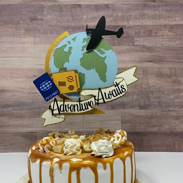 Globe Cake Topper - Etsy