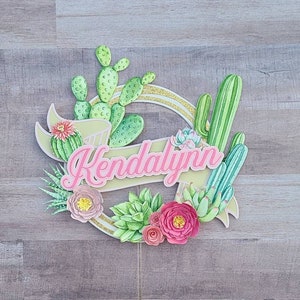 Cactus Cake Topper - Etsy