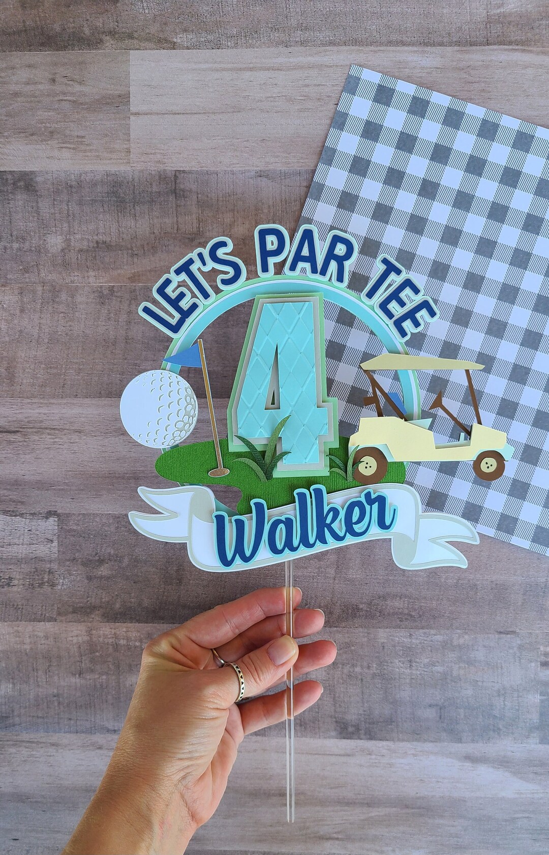 Lets Par Tee Golf Cake Topper / Fore Party/hole in One Cake Topper ...