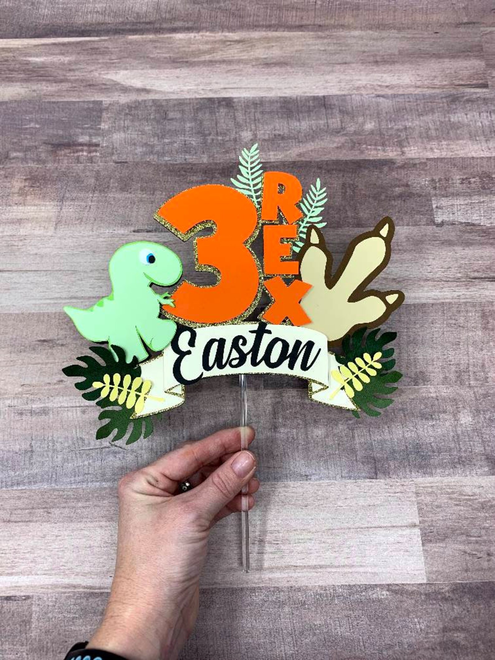 Boys 3-rex Cake Topper/ Three-rex Cake Topper/ Three-rex Cake/ - Etsy