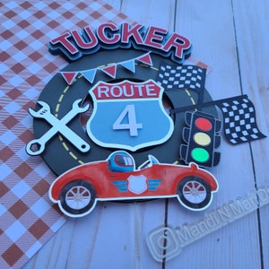 Need FOUR Speed Theme Birthday Cake Topper / TWO Fast Theme Birthday ...