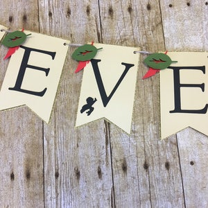 Peter Pan Banner, Neverland Banner, Peter Pan Birthday, Peter Pan Baby ...
