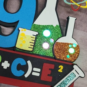 Light up Science Wonder Lab Birthday Cake Topper / Chemistry Birthday ...