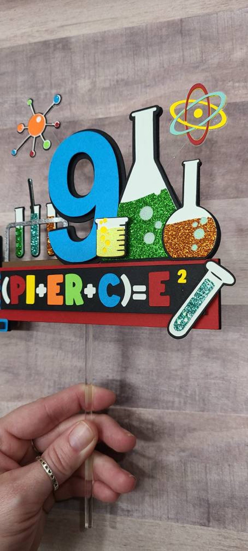 Light up Science Wonder Lab Birthday Cake Topper / Chemistry - Etsy