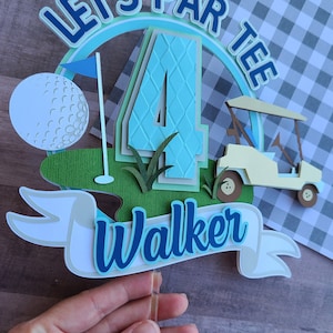 Lets Par Tee Golf Cake Topper / Fore Party/hole in One Cake Topper ...