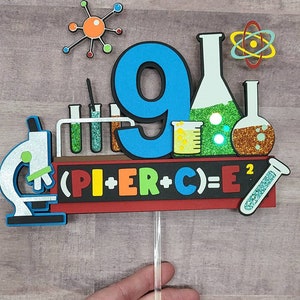 Light up Science Wonder Lab Birthday Cake Topper / Chemistry Birthday ...