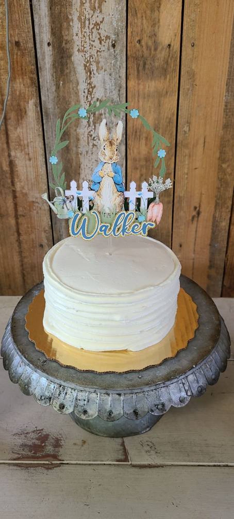 Peter Rabbit Cake Topper / Classic Rabbit Cake Topper / Baby | Etsy