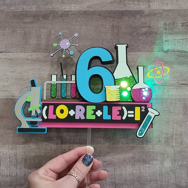 Science Cake Topper - Etsy