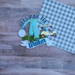 Lets Par Tee Golf Cake Topper / Fore Party/hole in One Cake Topper ...