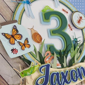 Bugging Out Birthday Theme Cake Topper / Rustic Bug Birthday Party ...