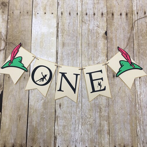 Never Grow up Banner Peter Pan Party Garland Neverland Party - Etsy