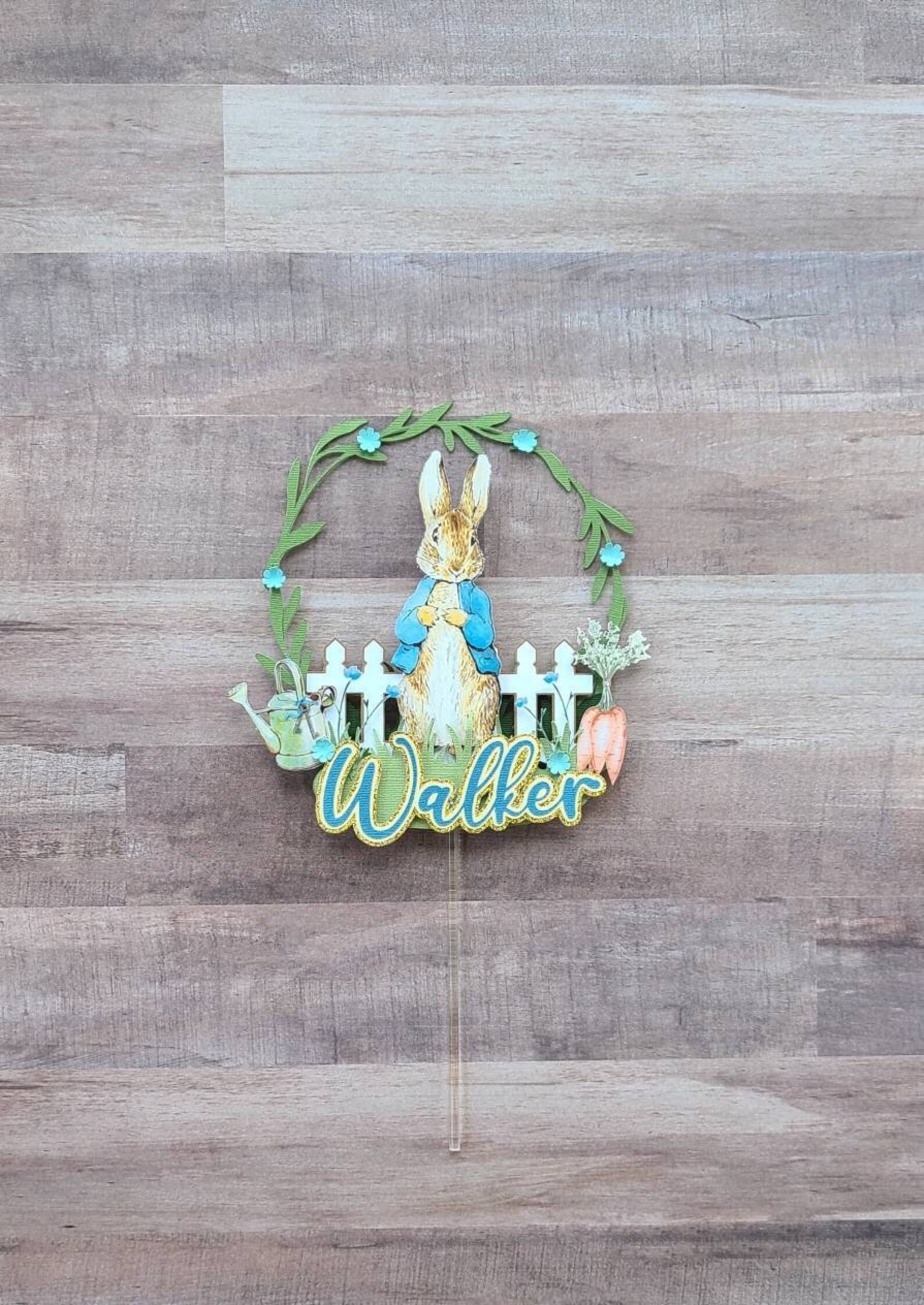 Peter Rabbit Cake Topper / Classic Rabbit Cake Topper / Baby | Etsy