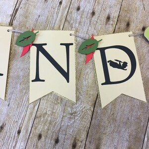 Peter Pan Banner, Neverland Banner, Peter Pan Birthday, Peter Pan Baby ...