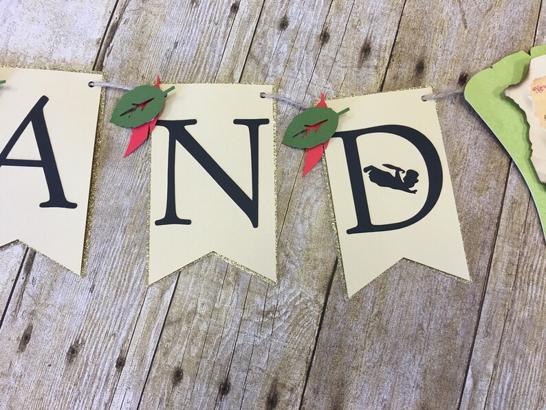 Peter Pan Banner Neverland Banner Peter Pan Birthday Peter - Etsy