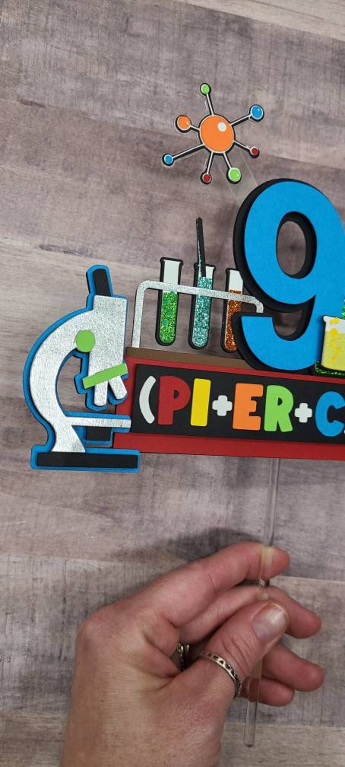 Light up Science Wonder Lab Birthday Cake Topper / Chemistry - Etsy