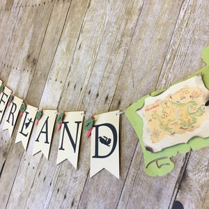Peter Pan Banner, Neverland Banner, Peter Pan Birthday, Peter Pan Baby ...