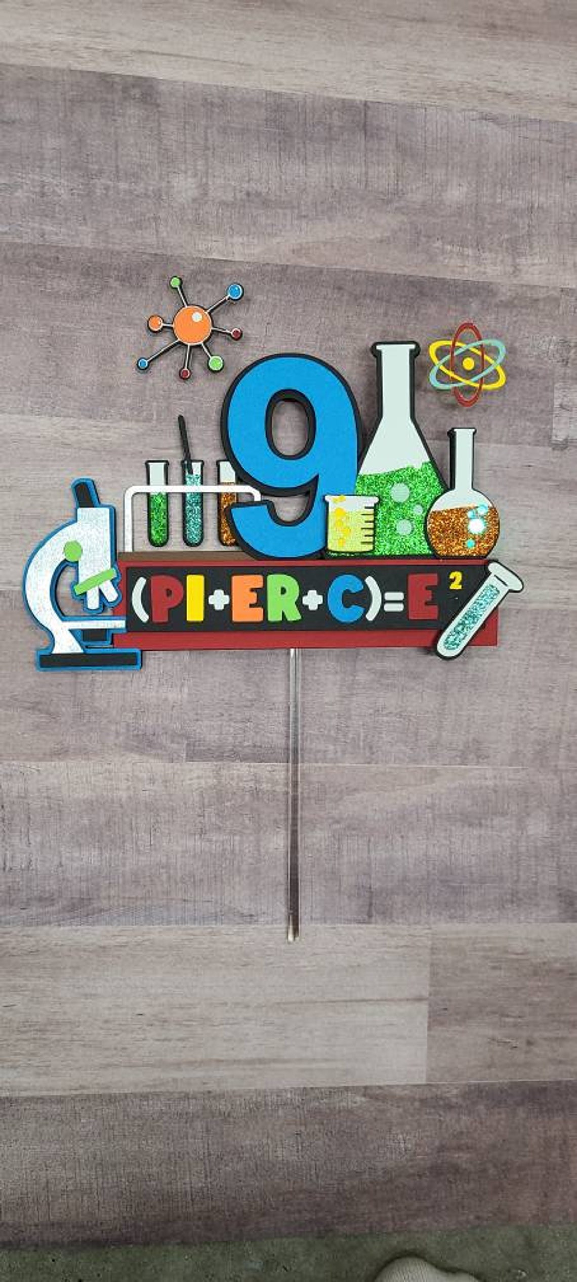 Light up Science Wonder Lab Birthday Cake Topper / Chemistry - Etsy