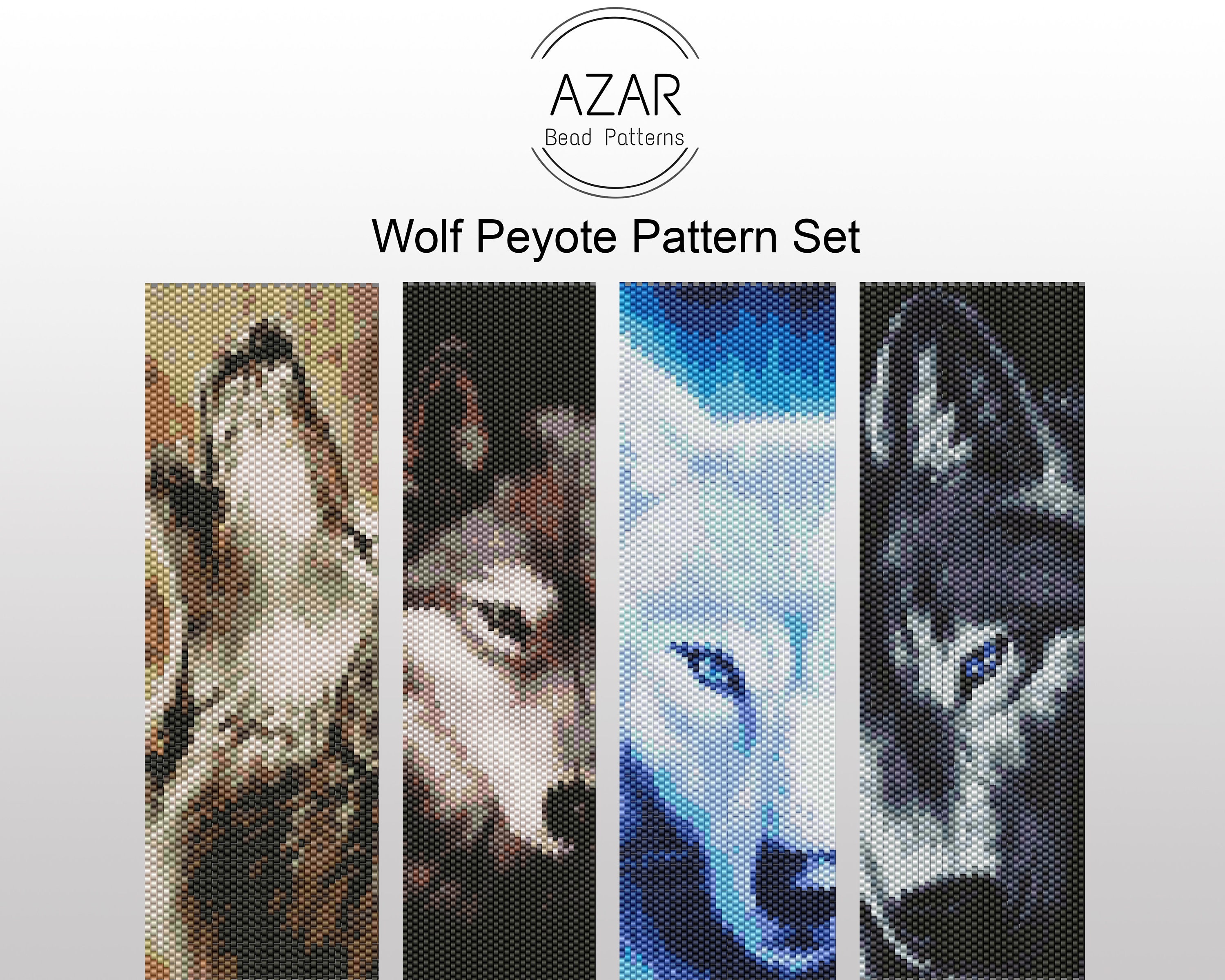 Pony Bead Pattern Wolf