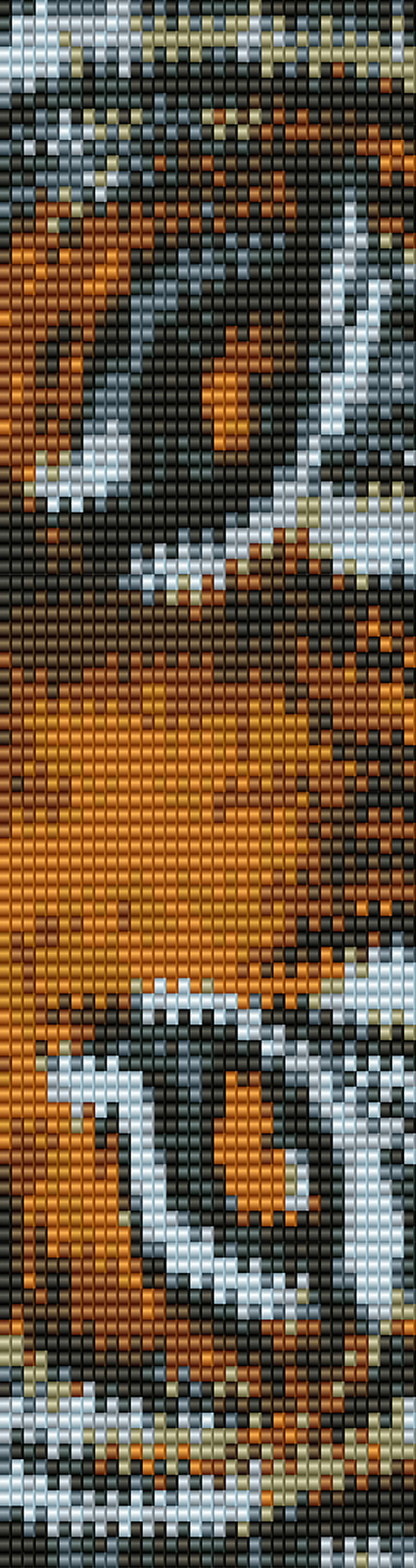 Tiger Eyes Loom Pattern Bead Bracelet Loom Pattern Animal | Etsy