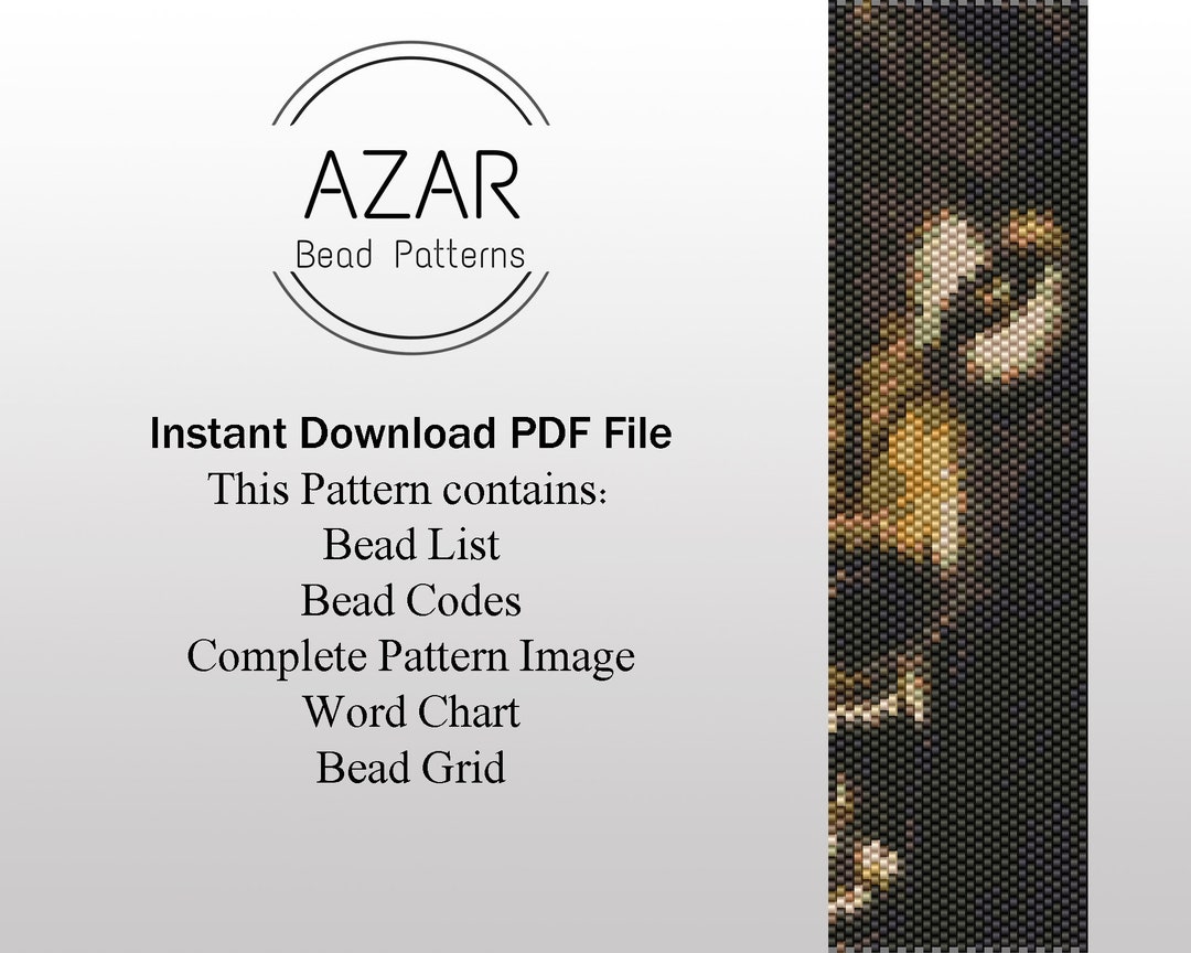 Wild Wolf Bracelet Peyote Pattern Dog Beaded Pattern Wild Animal ...