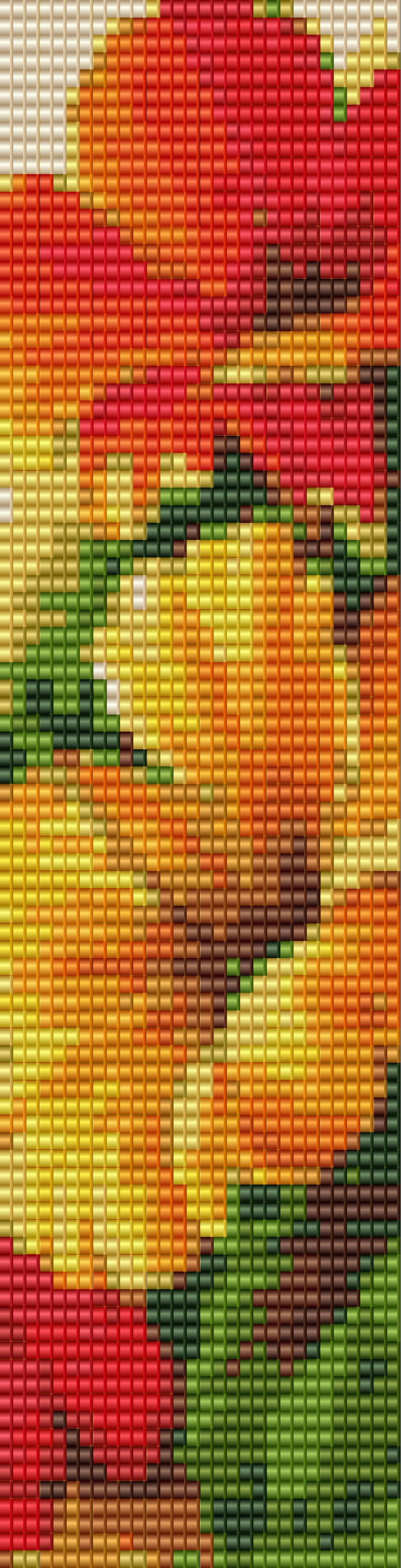 Flowers Beaded Loom Pattern Floral Loom Bracelet Nature - Etsy