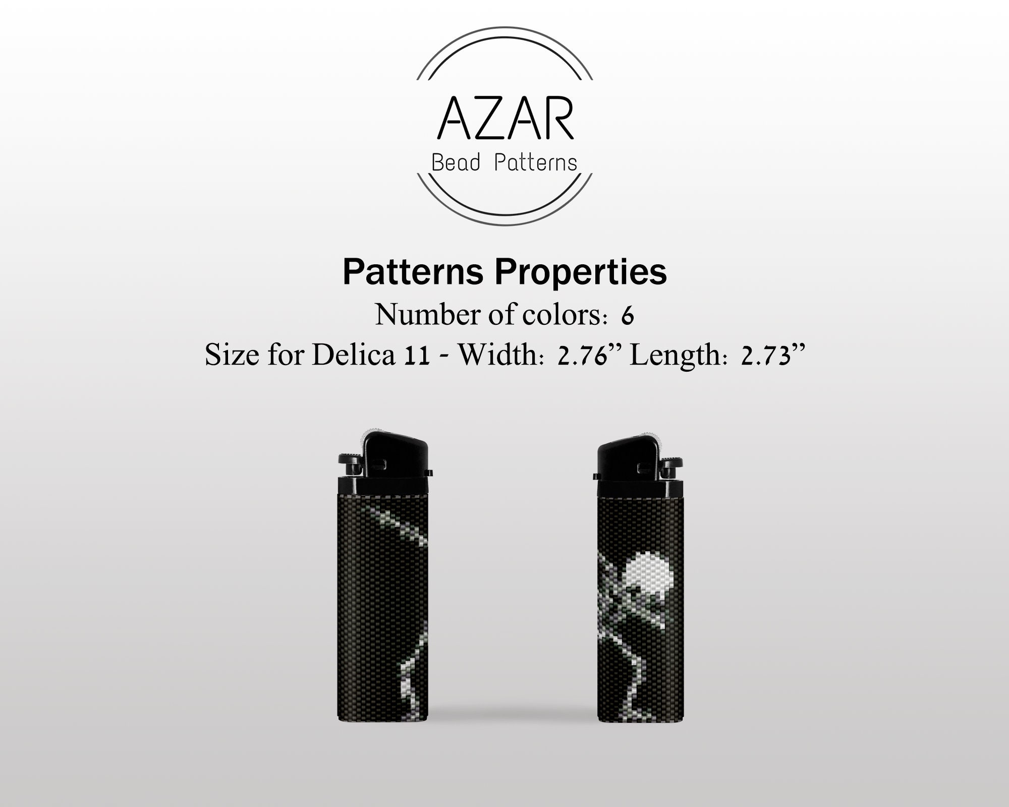 Funny Skeleton Lighter Peyote Pattern Goth Bead Lighter - Etsy Israel