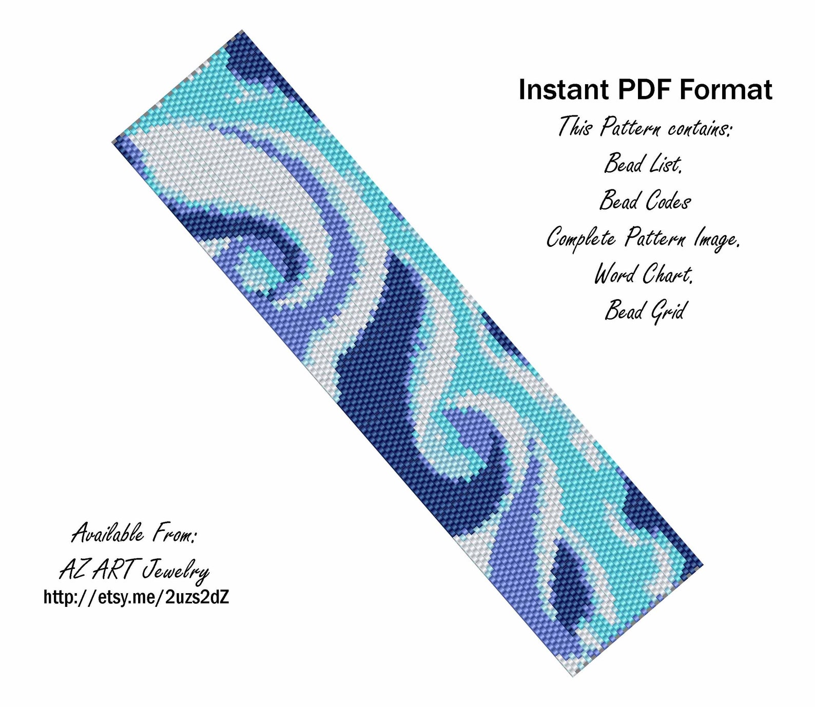 Ocean Peyote Pattern Sea Peyote Pattern Wave Peyote - Etsy Israel
