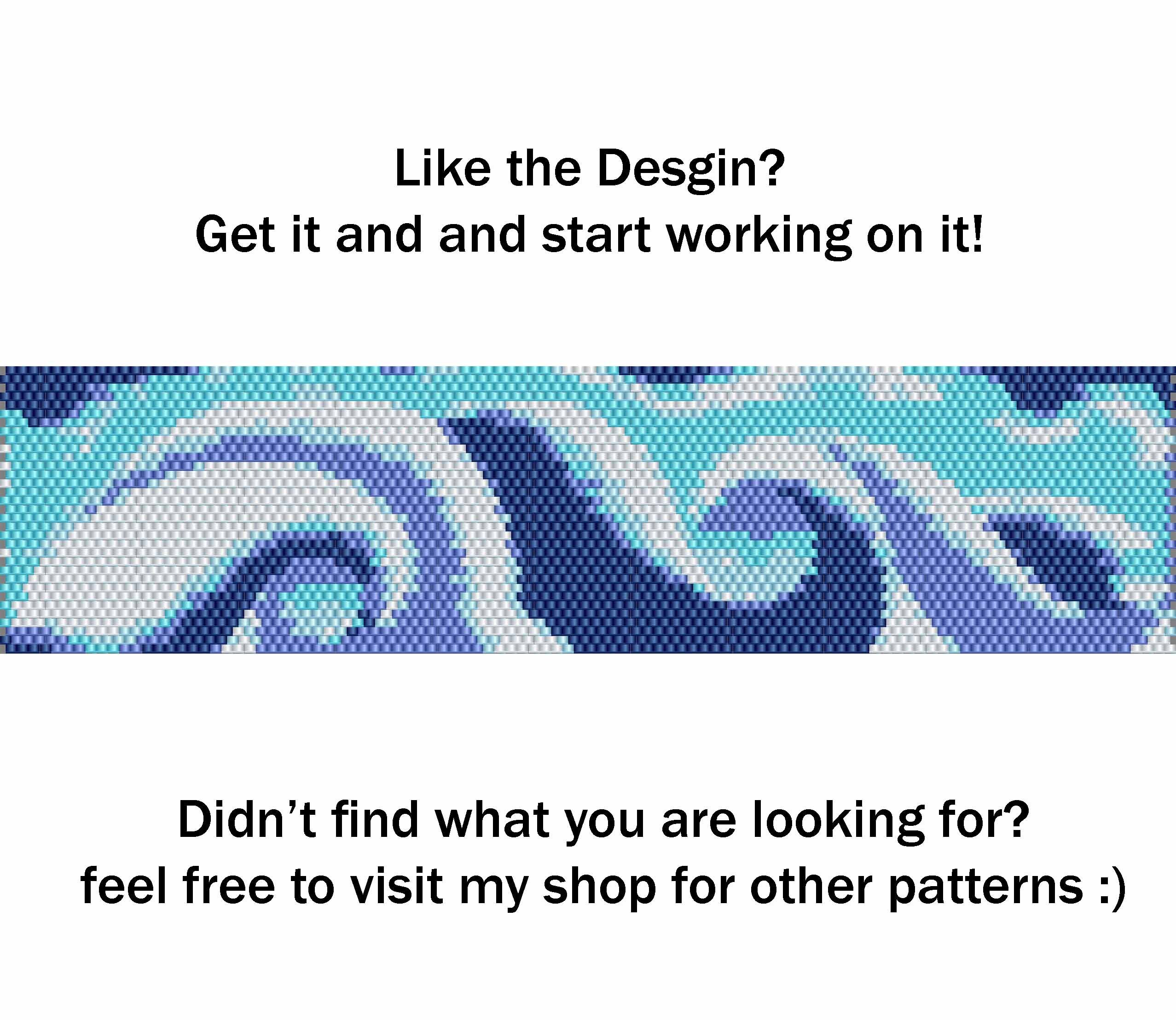 Ocean Peyote Pattern Sea Peyote Pattern Wave Peyote - Etsy Israel