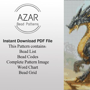 Dragon 1 Peyote Pattern Animal Bracelet Pattern Sand Storm Peyote ...