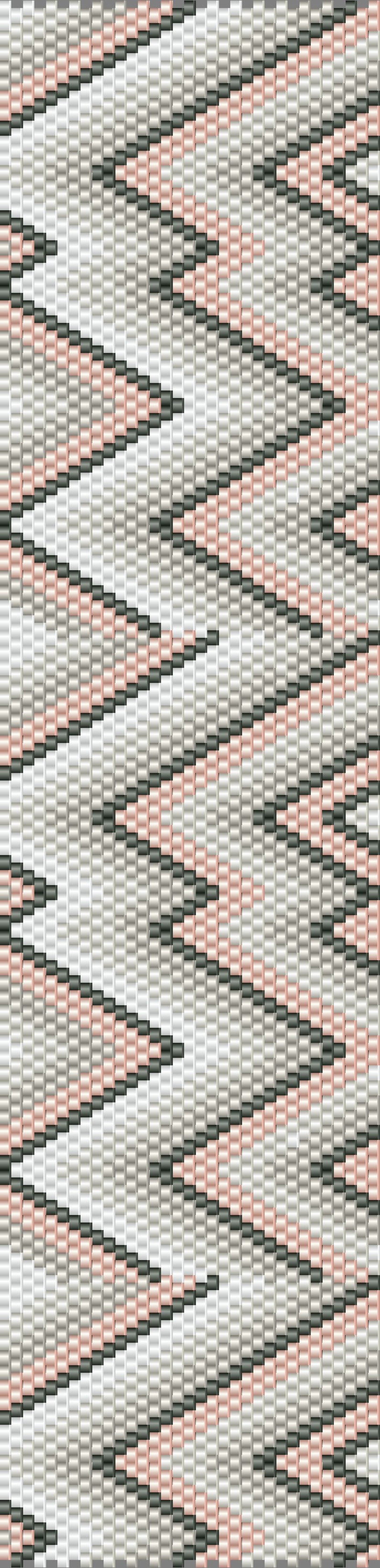 Sound Waves Bracelet Peyote Pattern Geometric Beaded Pattern - Etsy