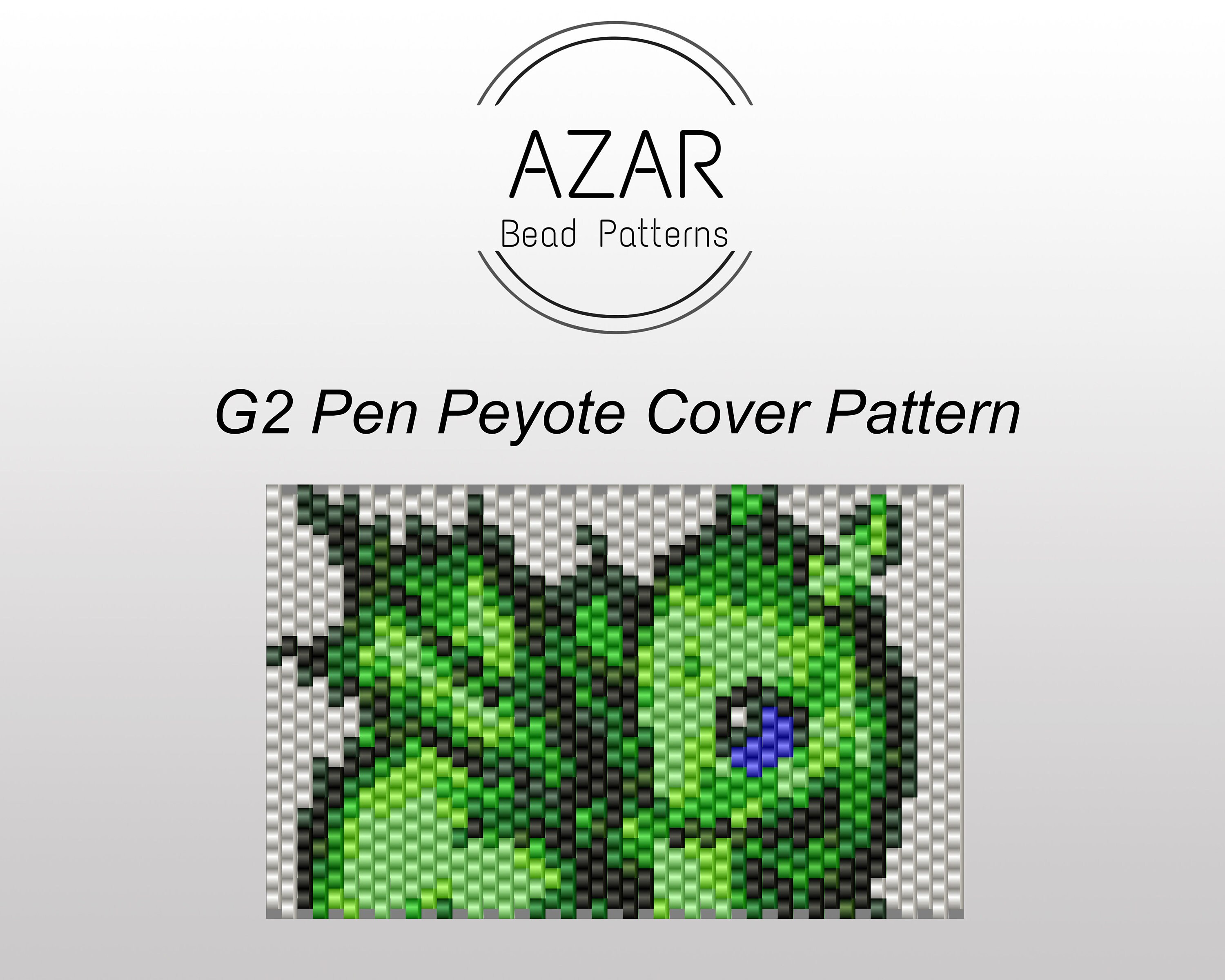 Dragon Peyote Pen Cover Pattern Set G2 Pen Pilot Bead | Etsy