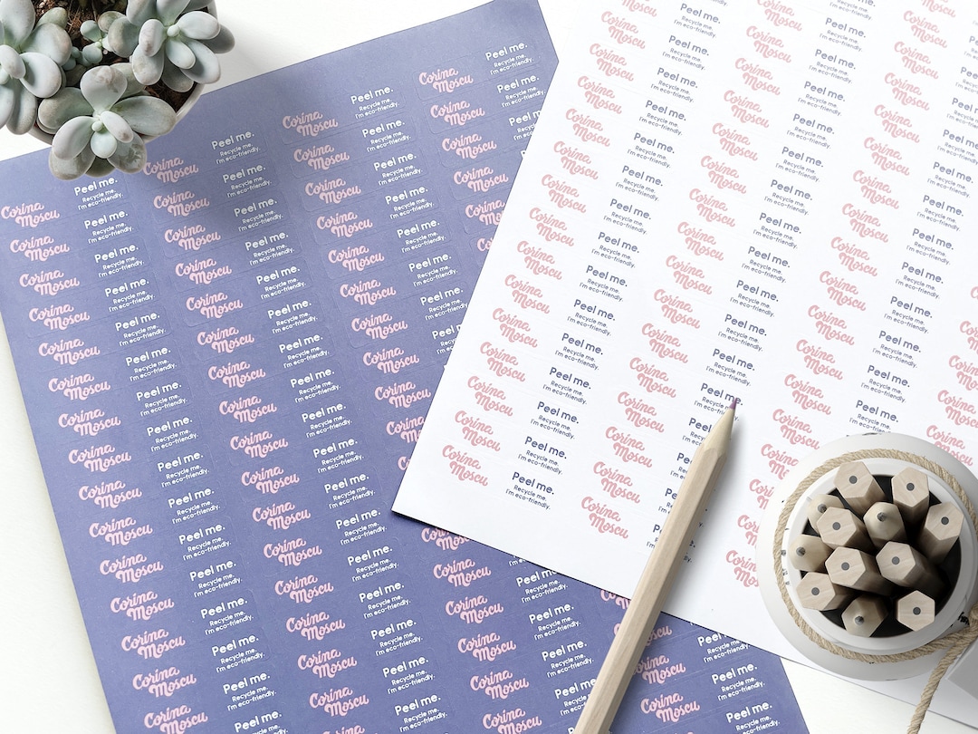 Easy Peel Card Labels. Personalised Removable Stickers. Card Tab Labels ...