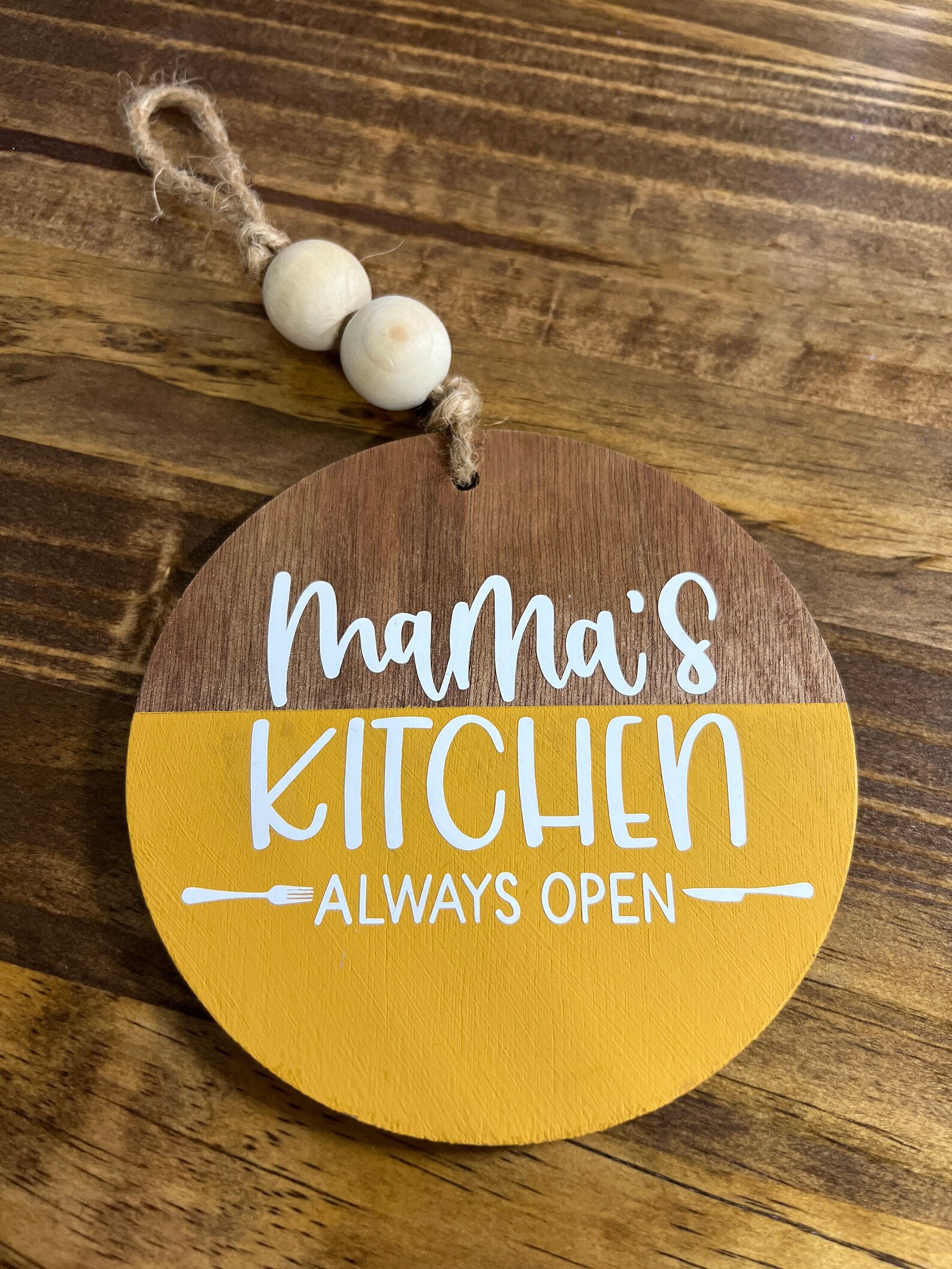 Mini Sign | Mama's Kitchen Always Open Sign | Kitchen Sign | Mama Sign ...