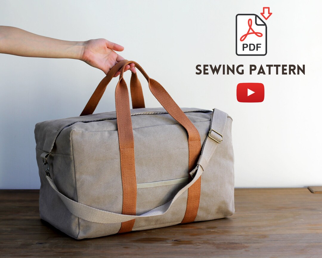 Weekend Duffle Bag Atlanta PDF Sewing Pattern Free Video - Etsy