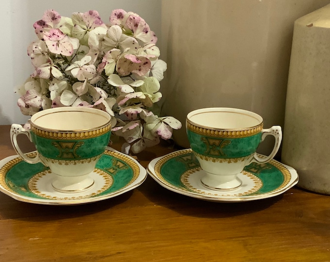 Teacup and Saucer, Morley Ware Teacup and Saucer Duo - Etsy