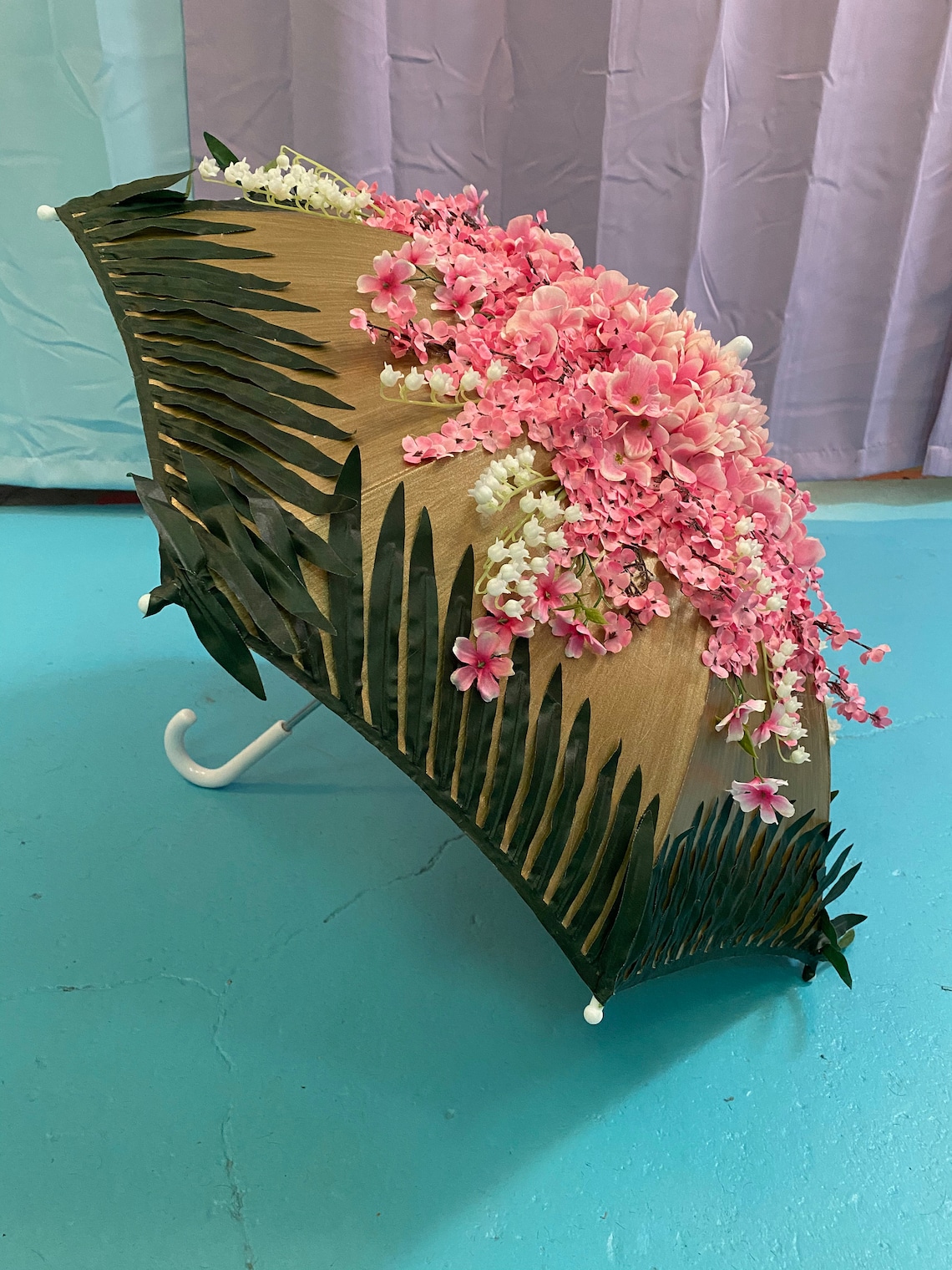 Pink Dream Umbrella - Floral Umbrella, Styling Prop, Festivals, Photo ...