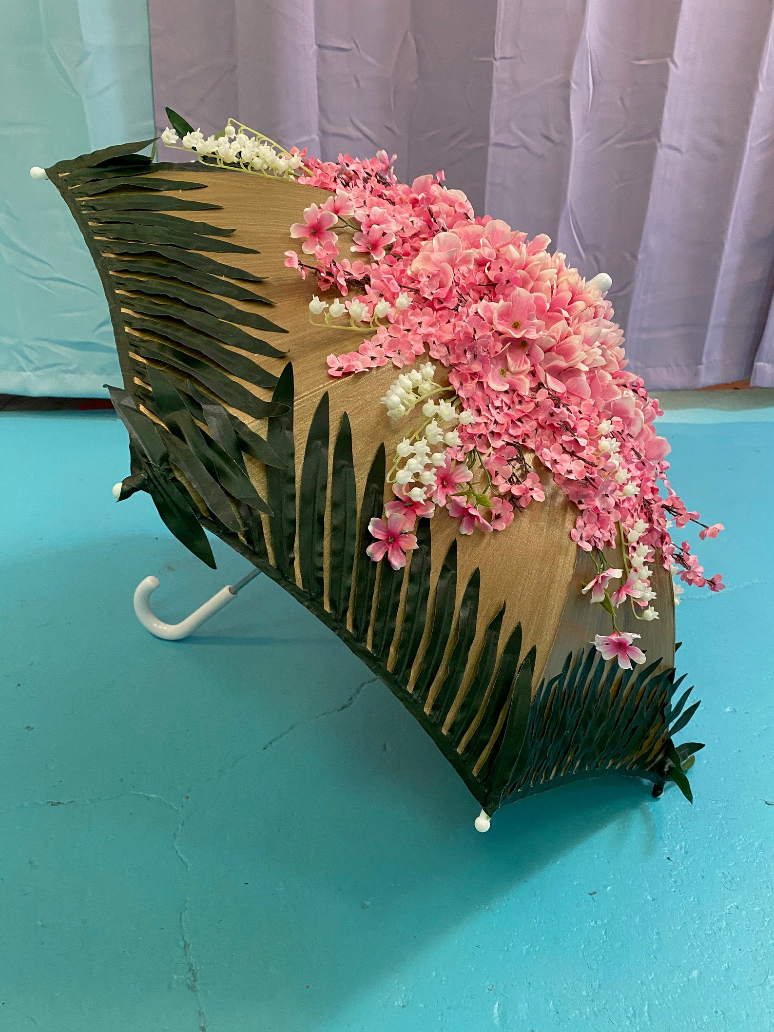 Pink Dream Umbrella - Floral Umbrella, Styling Prop, Festivals, Photo ...