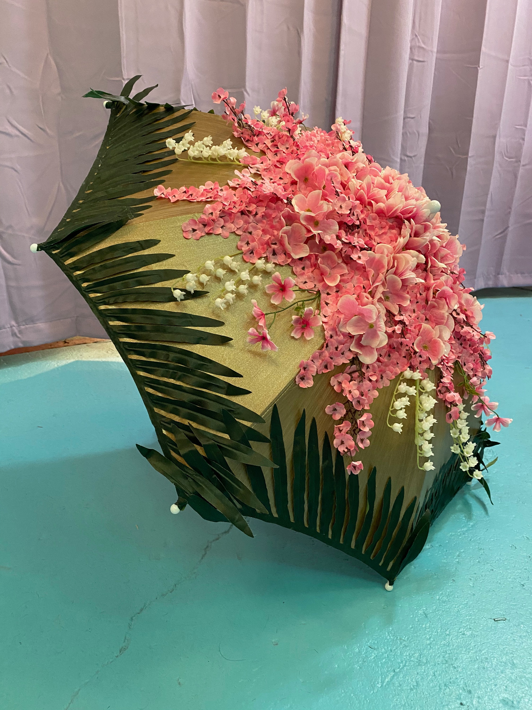 Pink Dream Umbrella - Floral Umbrella, Styling Prop, Festivals, Photo ...