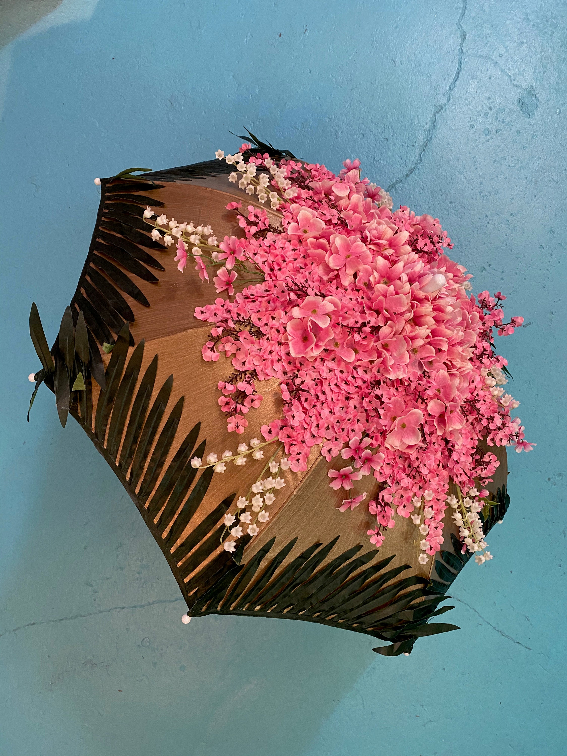 Pink Dream Umbrella - Floral Umbrella, Styling Prop, Festivals, Photo ...