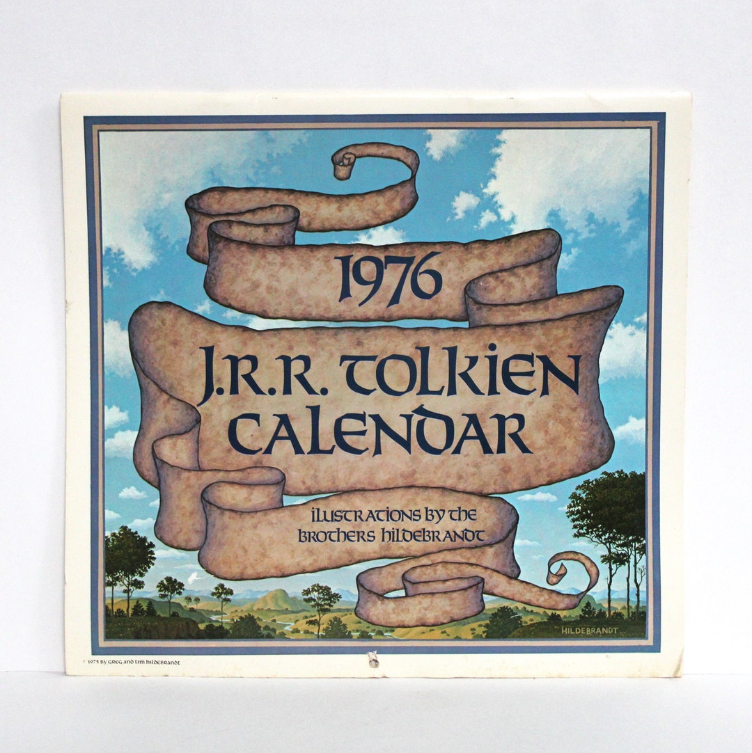 1976 Tolkien Calendar Illustrated by Brothers Hildebrandt Used Good ...