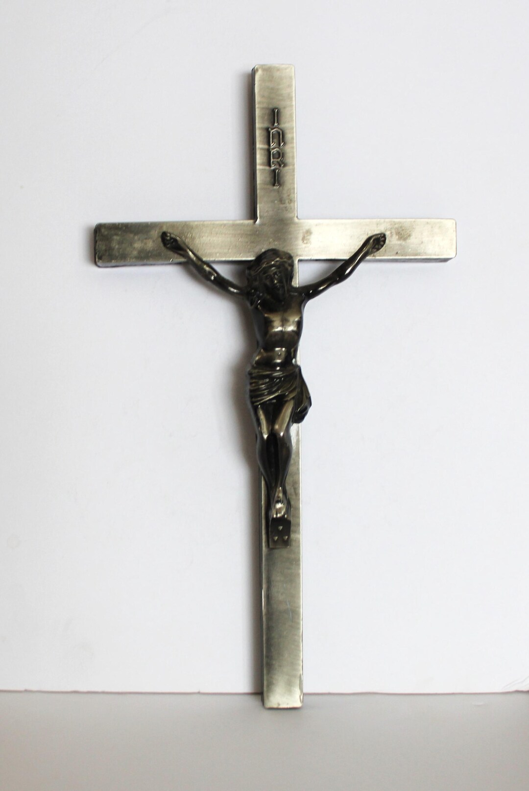 Vintage Metal INRI Crucifix Made by Dixline in the USA - Etsy