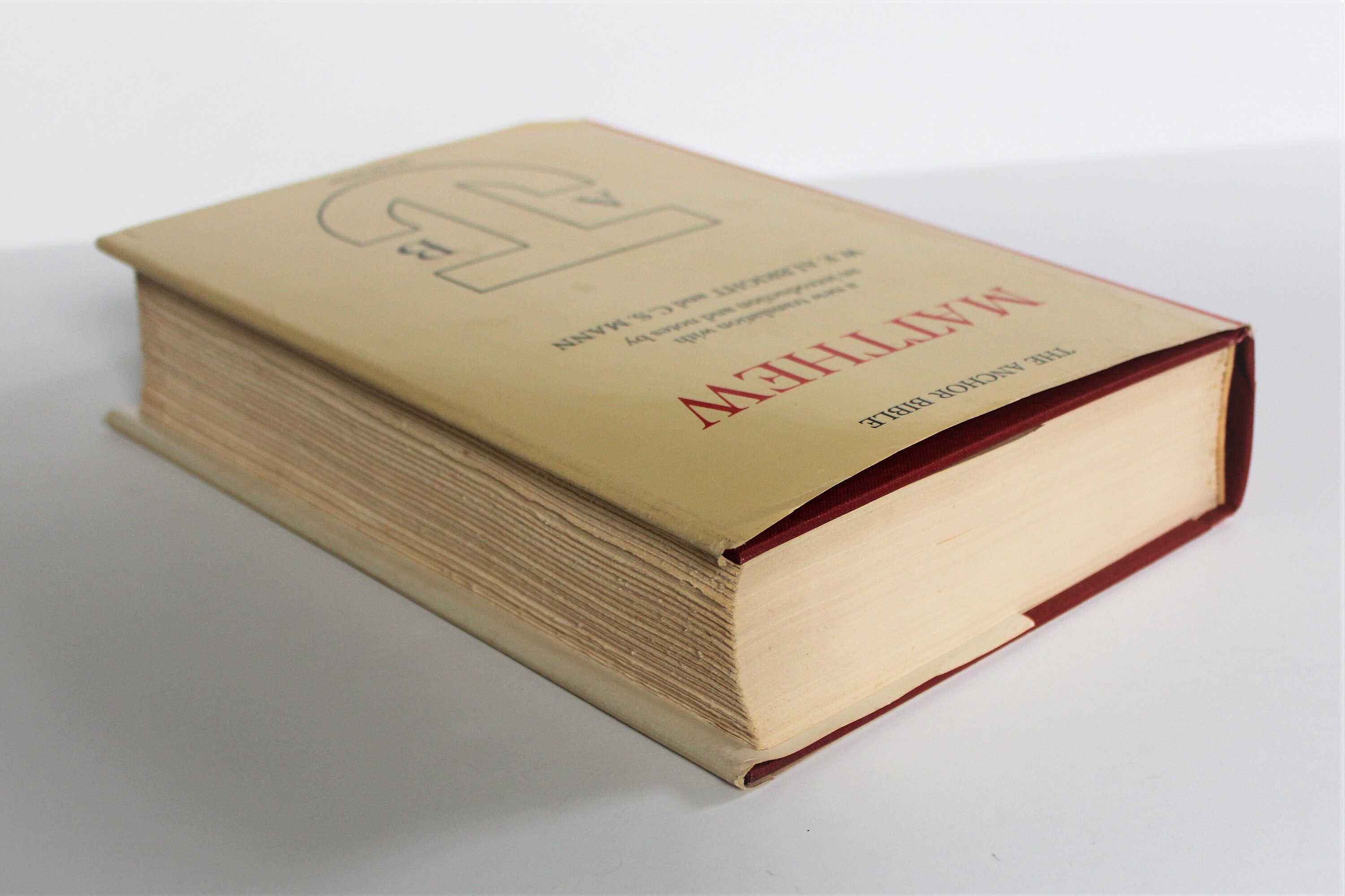The Anchor Bible: Matthew, Albright & Mann Translation, 1971 First ...