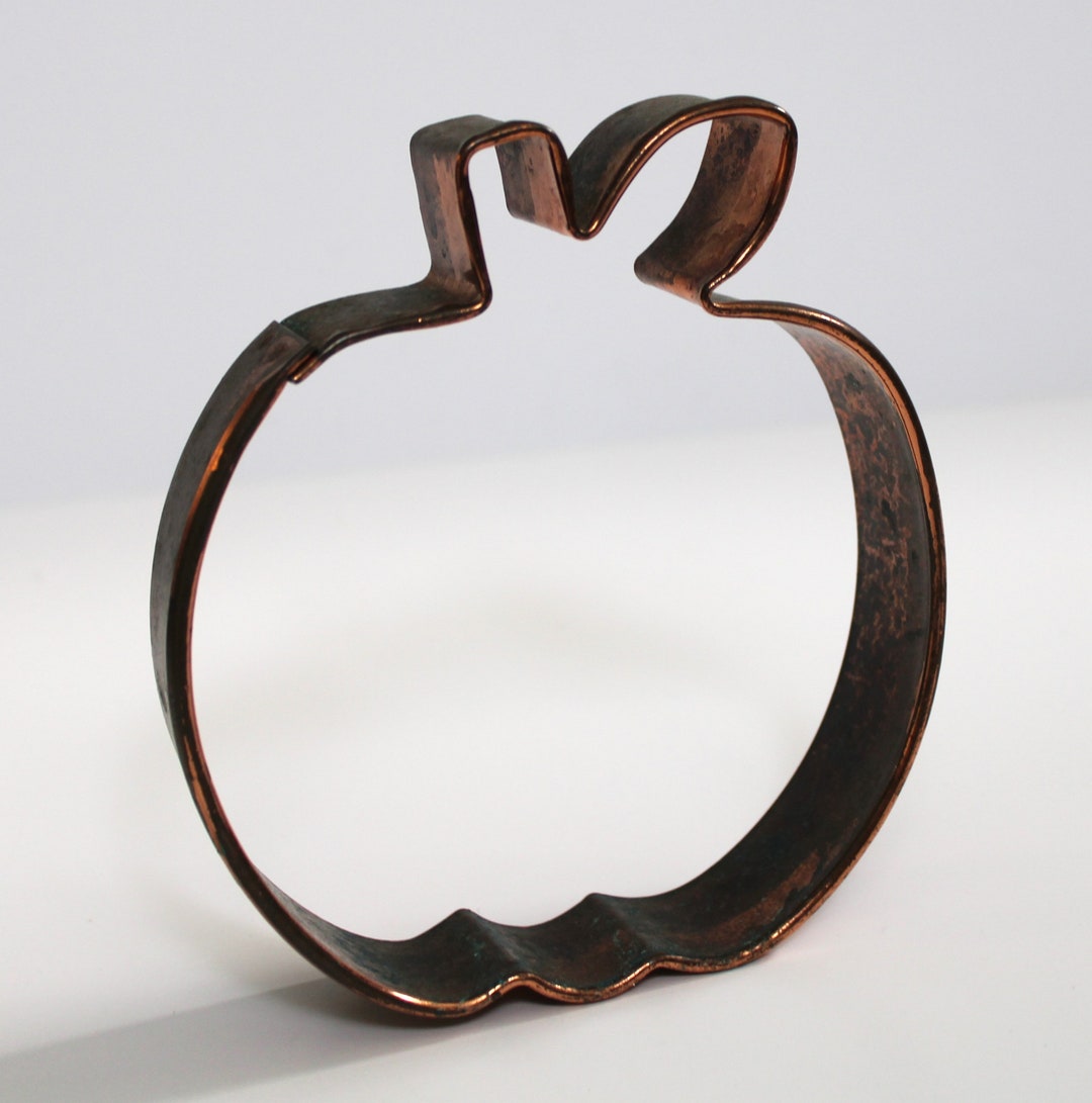 Vintage Large Apple Shaped Copper Cookie Cutter - Etsy