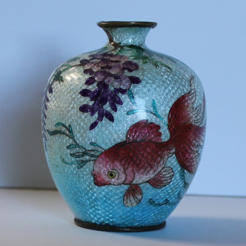 Blue Fish Vase - Etsy