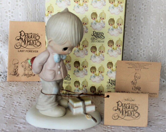 Enesco Precious Moments "it's What's Inside That Counts" Figurine E ...