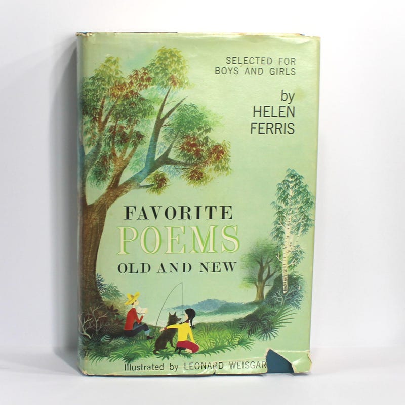 Vintage Children Poetry - Etsy UK