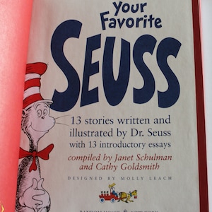 Dr. Seuss Your Favorite Seuss HC Book Bakers Dozen 13 Stories First ...